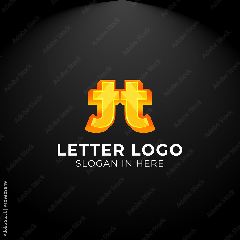 Luxury vector logotype. Double Letter t Logo. Logo for your Company ...
