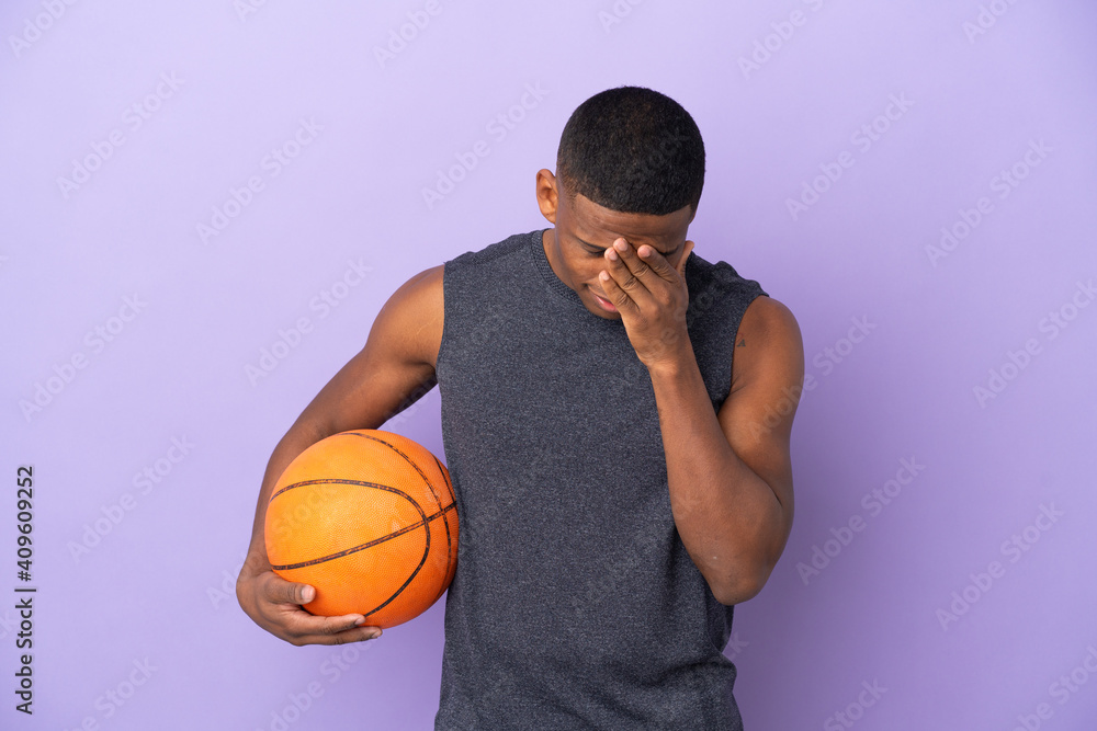Tired Basketball Player