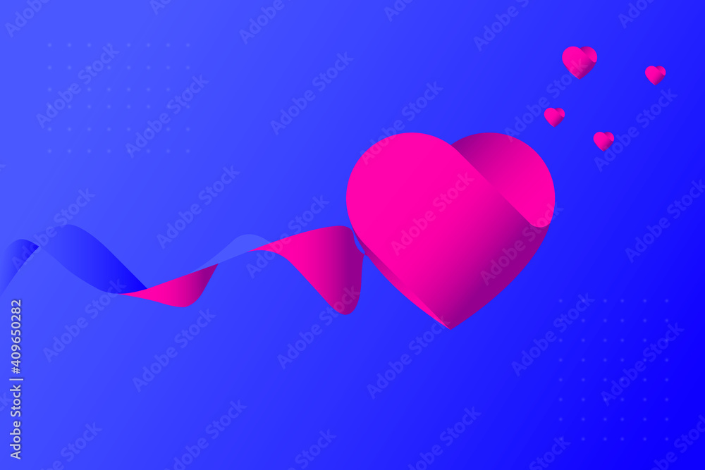 Heart symbols in bright colors for designs Stock Vector | Adobe Stock