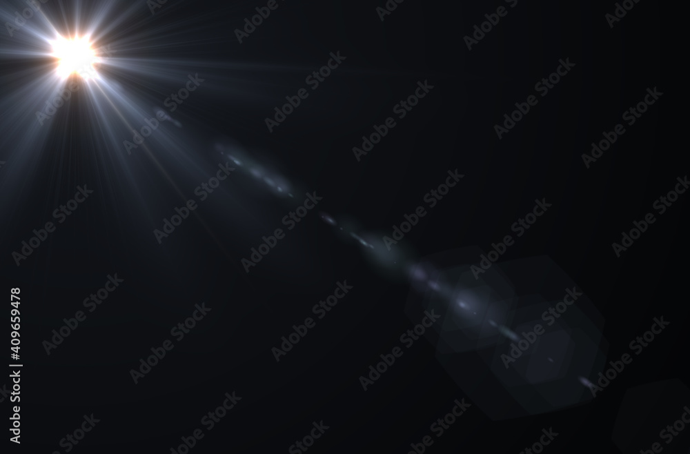 lens flares for photography and anamorphic lens flare Stock Photo ...