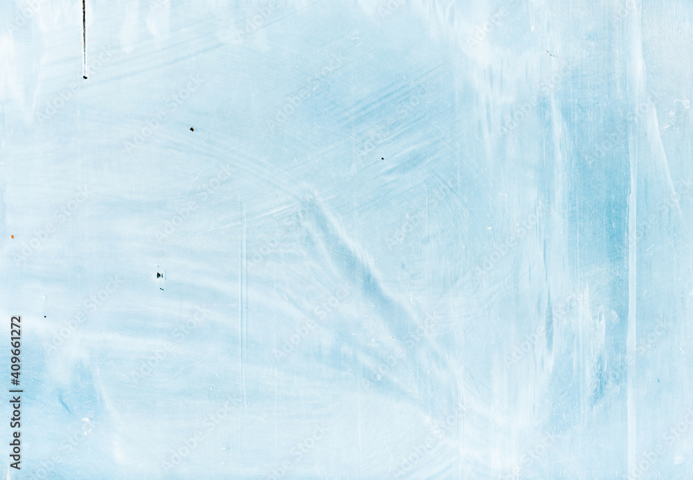 Frost overlay. Blue ice texture. White distressed faded surface with ...