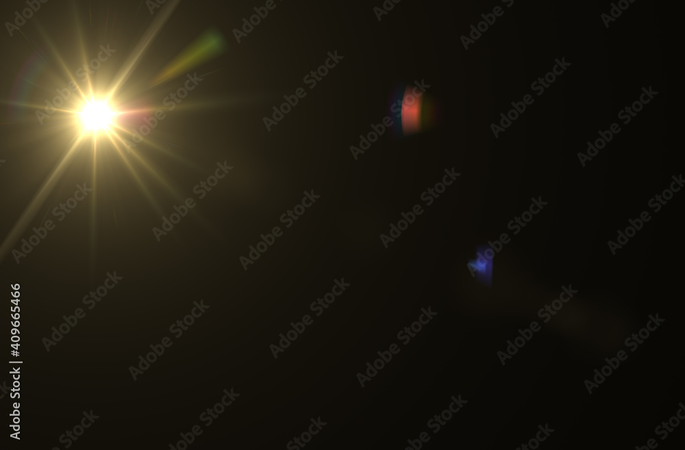 lens flares for photography and anamorphic lens flare foto de Stock ...