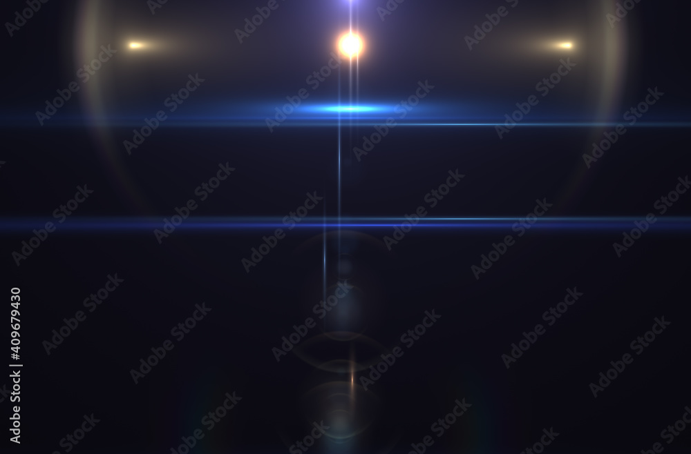 lens flares for photography and anamorphic lens flare Stock Photo ...