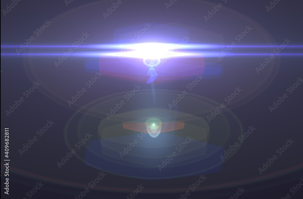 lens flares for photography and anamorphic lens flare foto de Stock ...