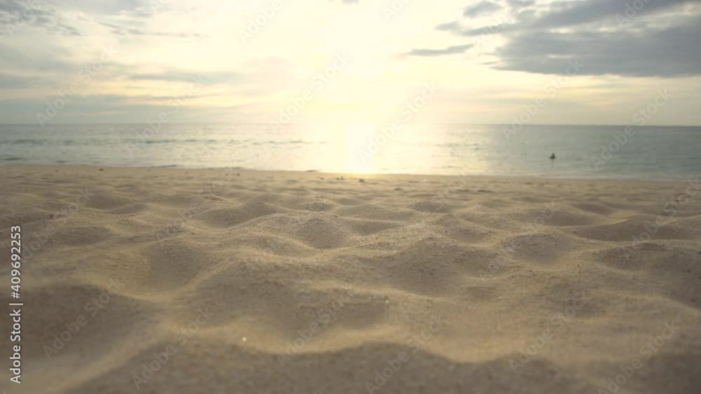 Beach Sand Texture. Scene of Beautiful beach sand texture in summer sun ...