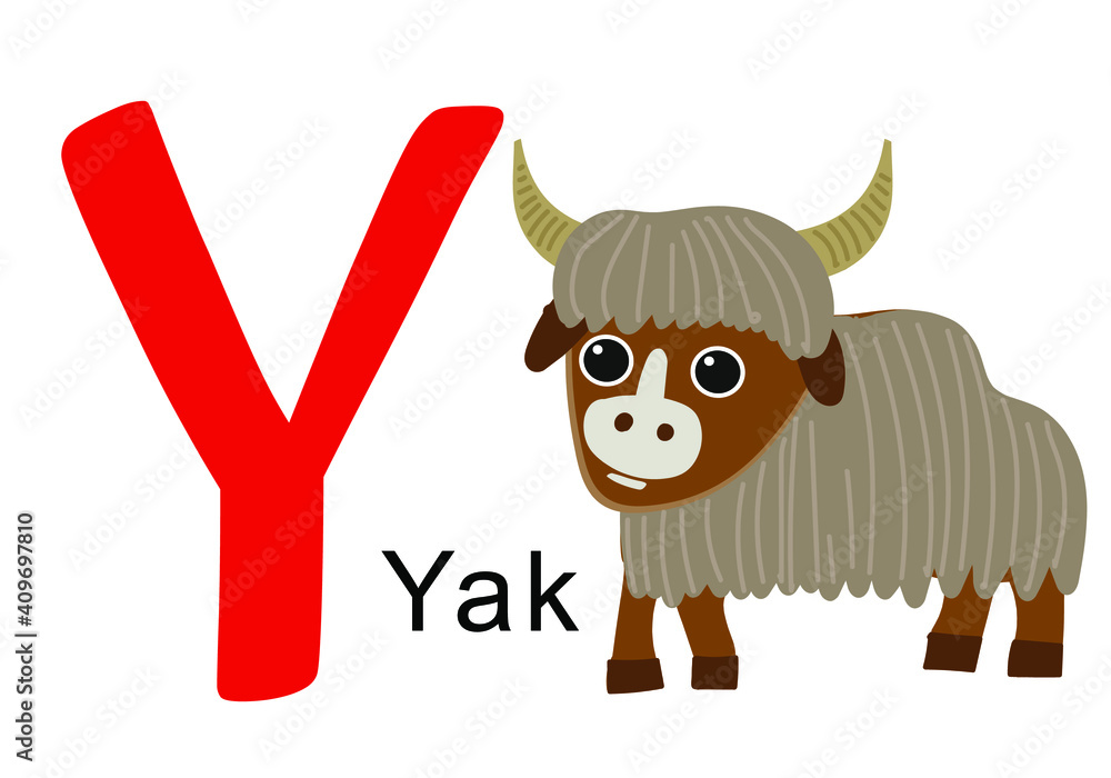 English Letter Y The First Letter In The Word Yak Vector Letter Y english-letter-y-the-first-letter-in-the-word-yak-vector-letter-y