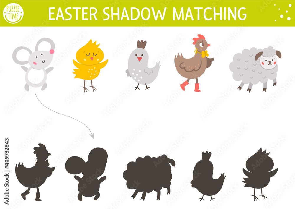Springtime Animals Clipart Silhouette
