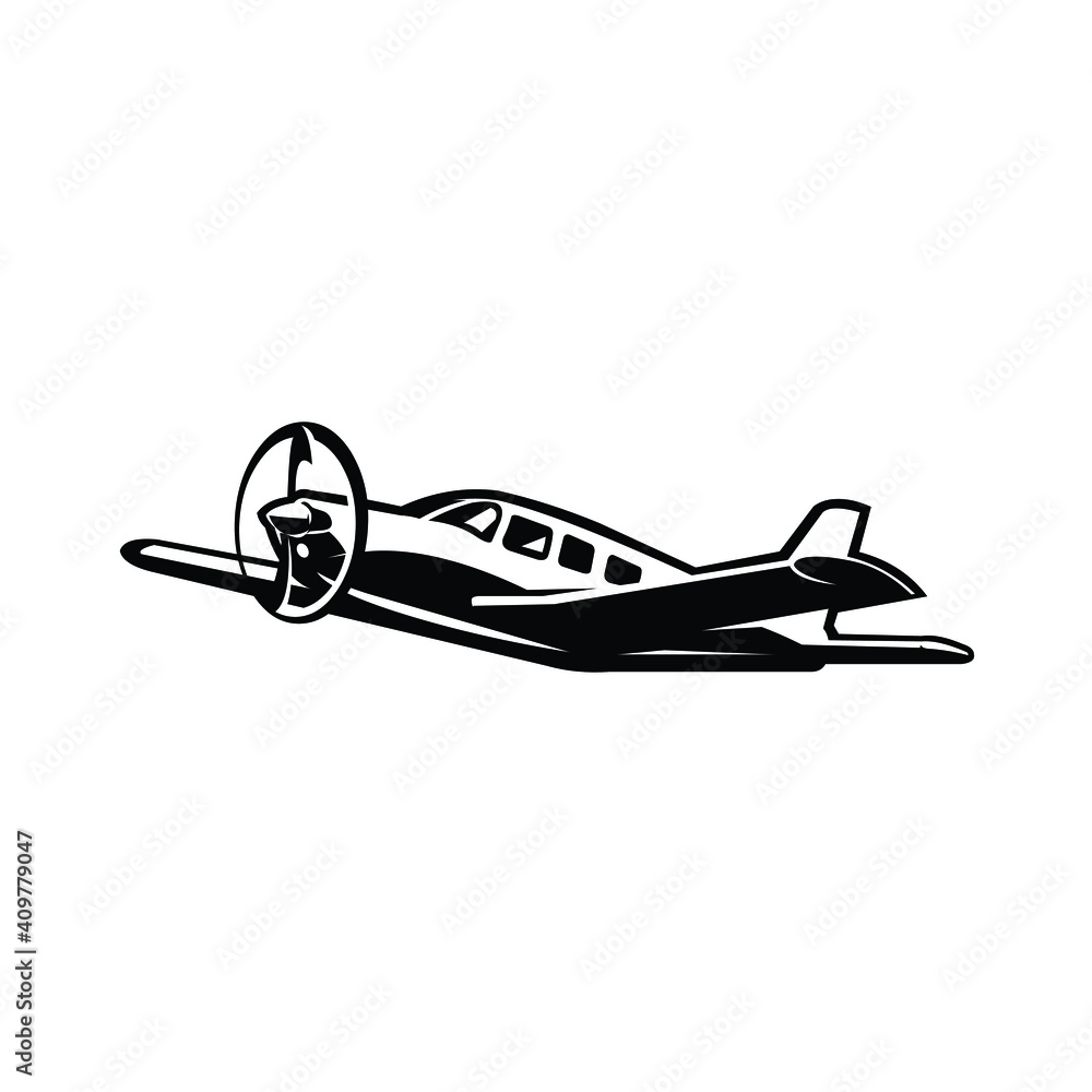 Private Plane Vector, Small Propeller Plane, Small Aircraft. Civil ...