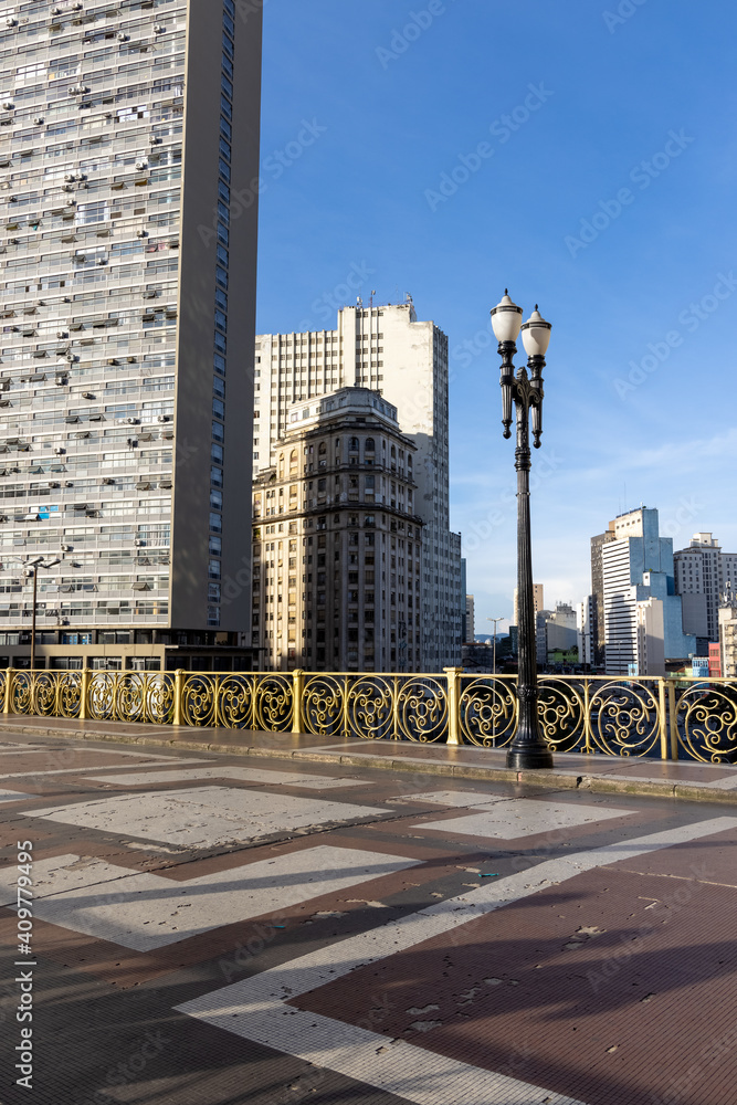 centro histórico de São Paulo, prédios e lugares turísticos. Stock ...