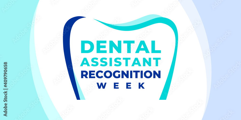 Vetor de Dental Assistant Recognition Week. Vector banner, poster ...