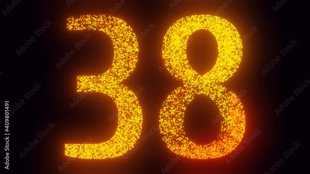 Stockvideo Thirty eight years happy birthday, anniversary, holiday ...