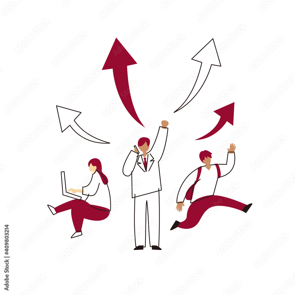 SDGs: Goal 8. Image illustration of 'DECENT WORK AND ECONOMIC GROWTH ...