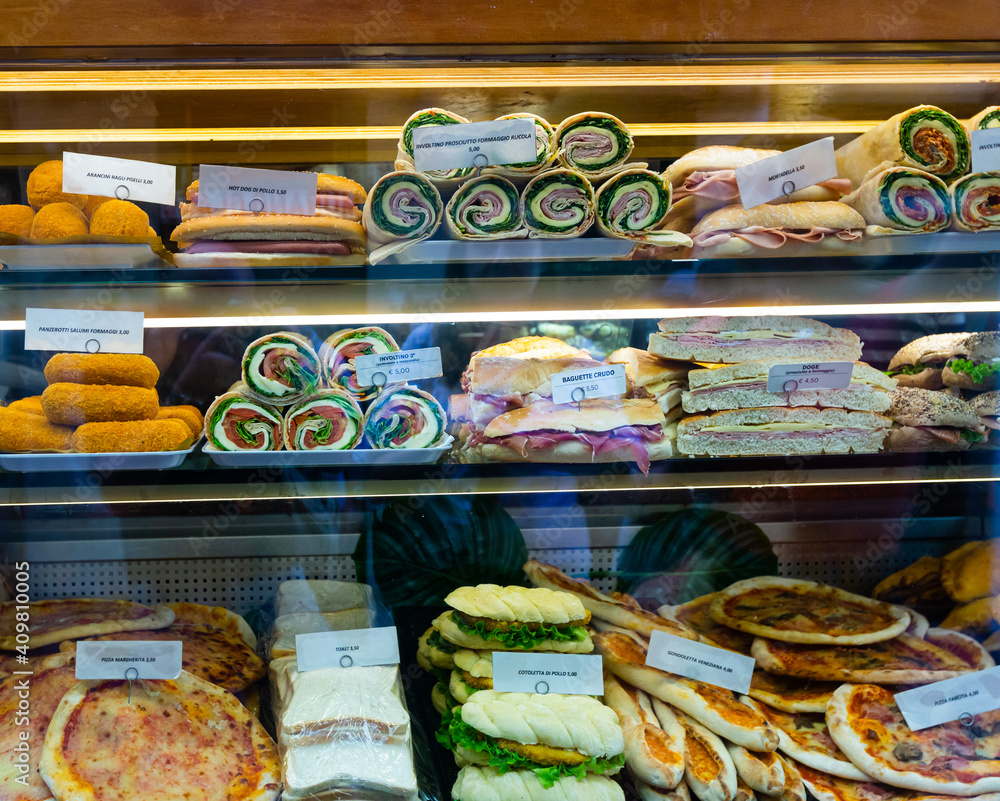 Variety of fresh cooked fast food dishes suited to every fancy on ...