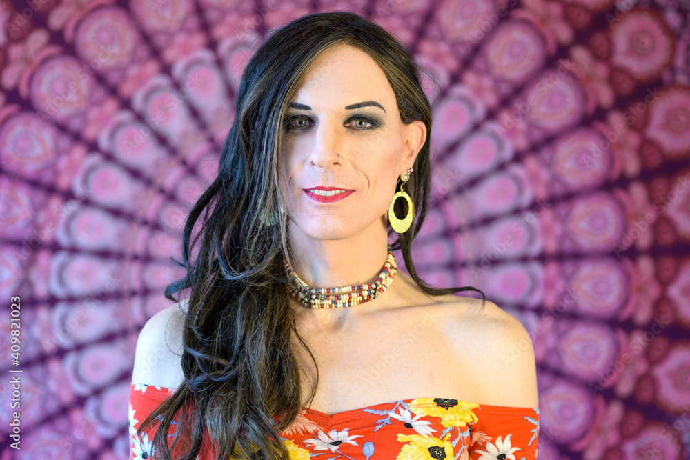 Portrait of a transgender woman Stock Photo | Adobe Stock