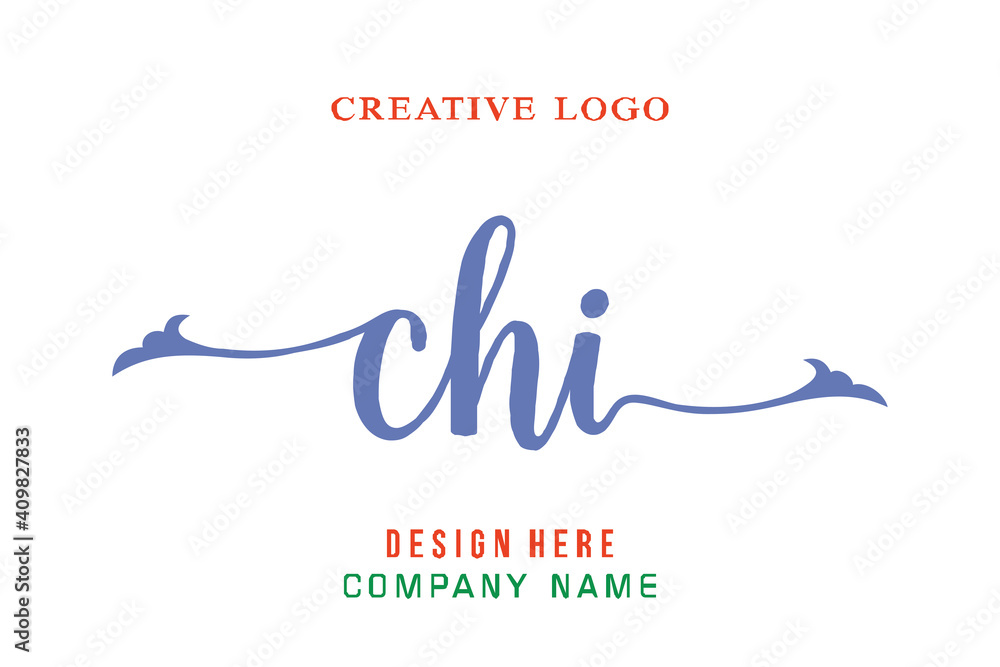 CHI lettering logo is simple, easy to understand and authoritative ...