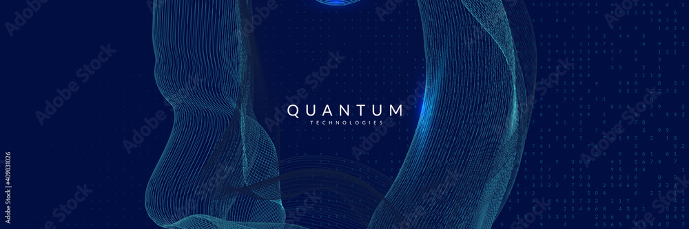 Deep learning concept. Digital technology abstract background ...