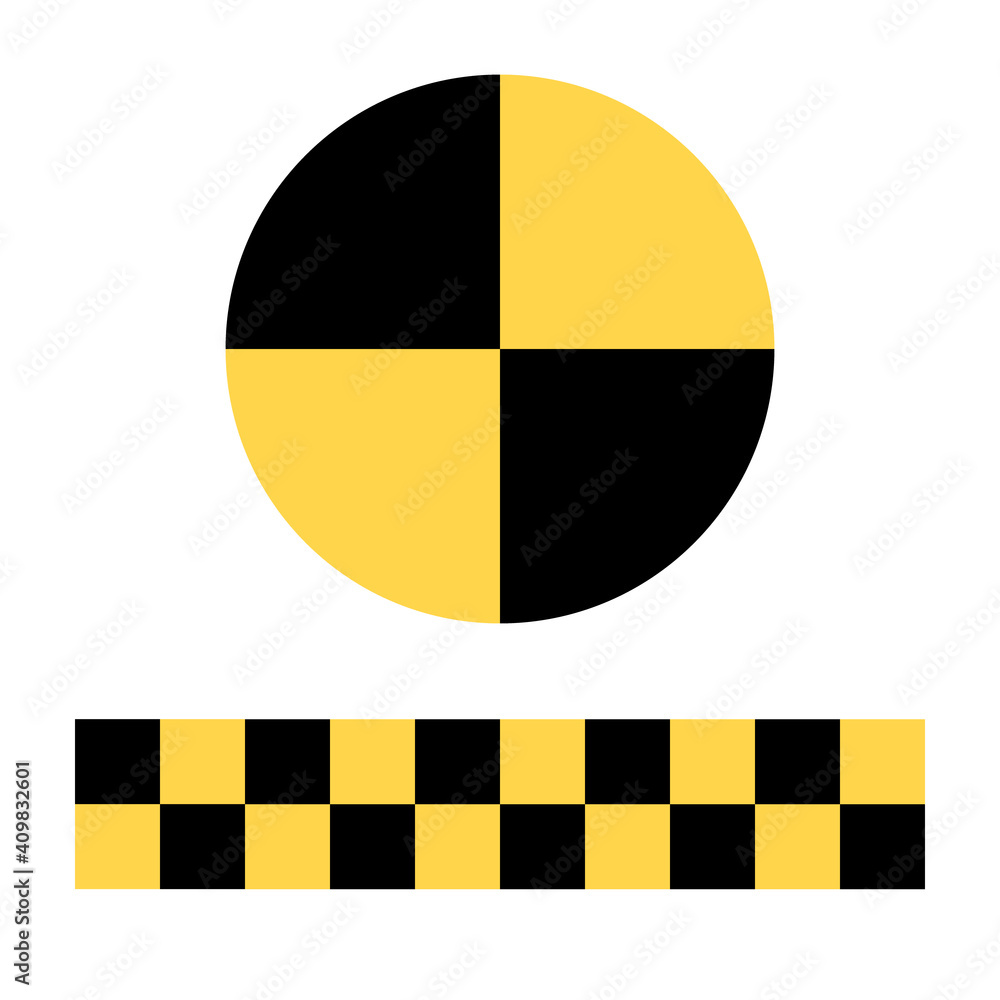 Crash test symbol Stock Vector | Adobe Stock