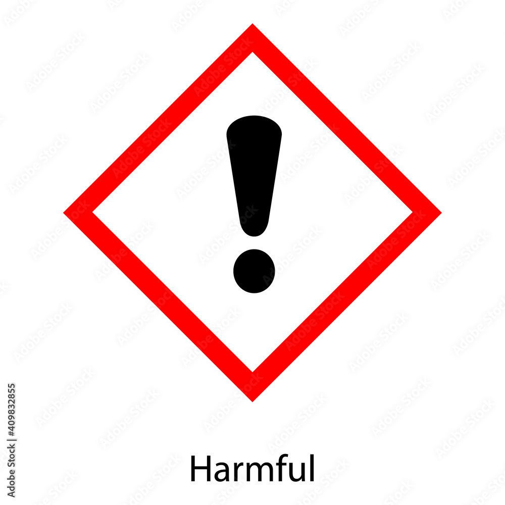 Harmful sign vector Stock Vector | Adobe Stock