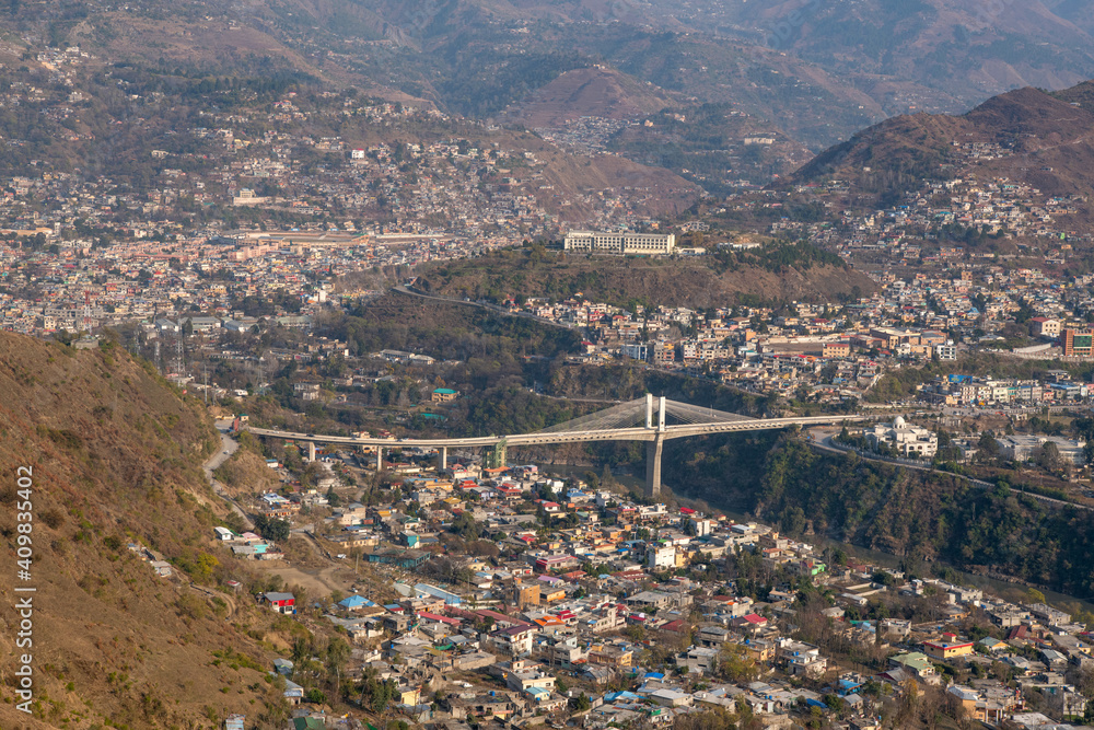 Naluchi Bridge over Kohala River Azad Kashmir Stock Photo | Adobe Stock