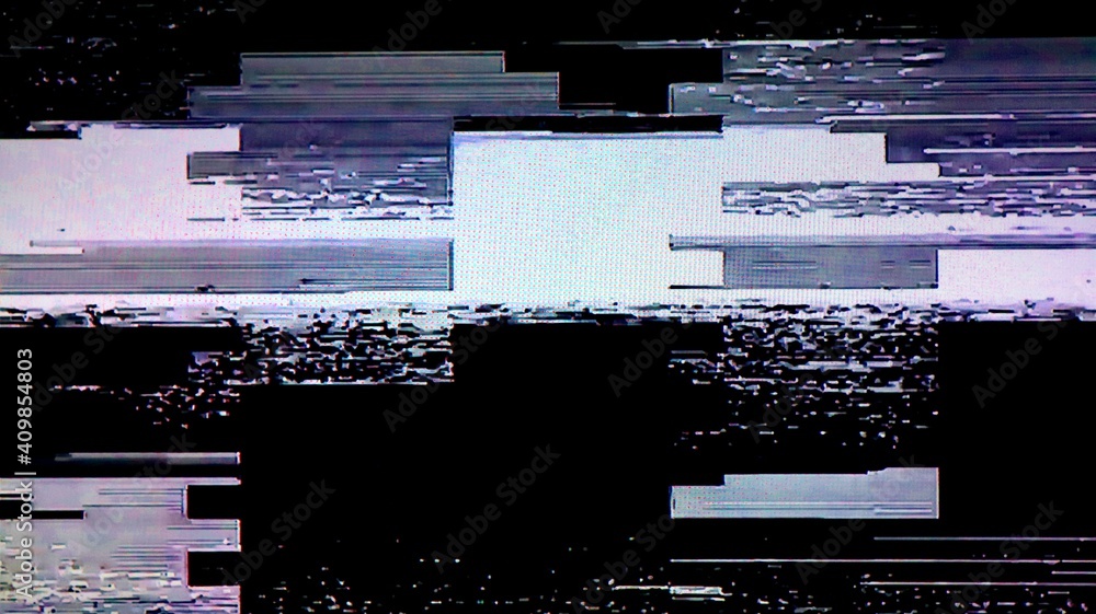 TV Static Noise Glitch Effect – Original Photo from a vintage ...