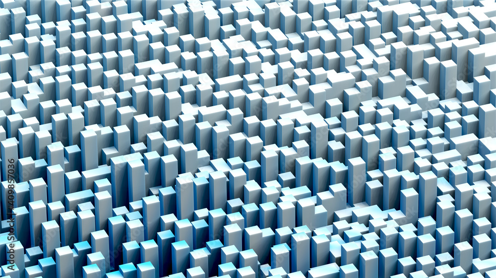 Sci - Fi, Voxel colourful abstract background Business and technology ...