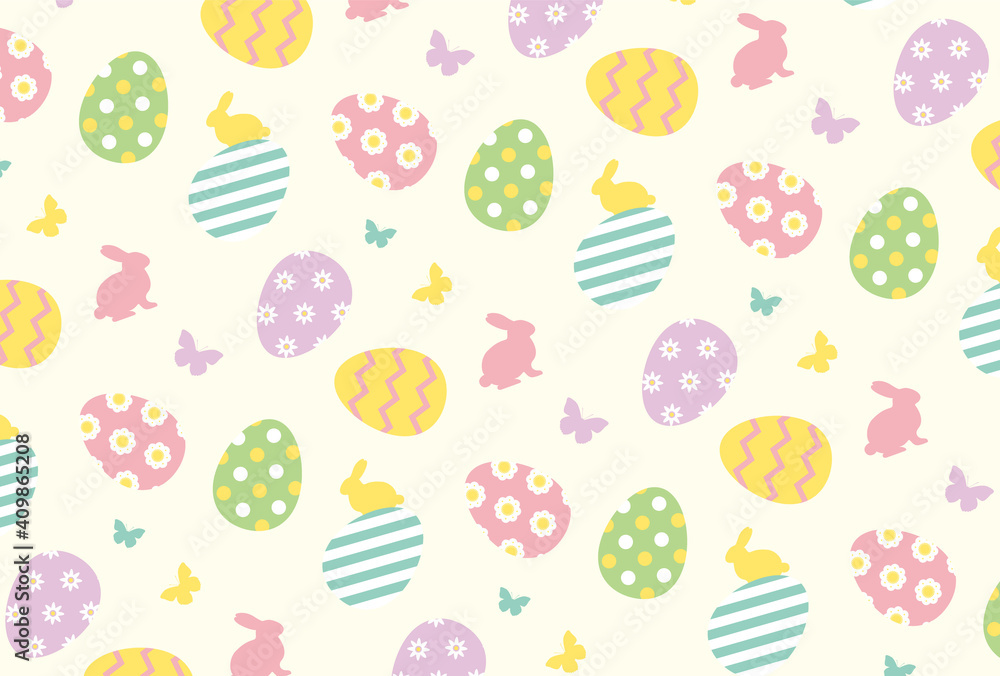 vector background with an easter pattern for banners, cards, flyers ...
