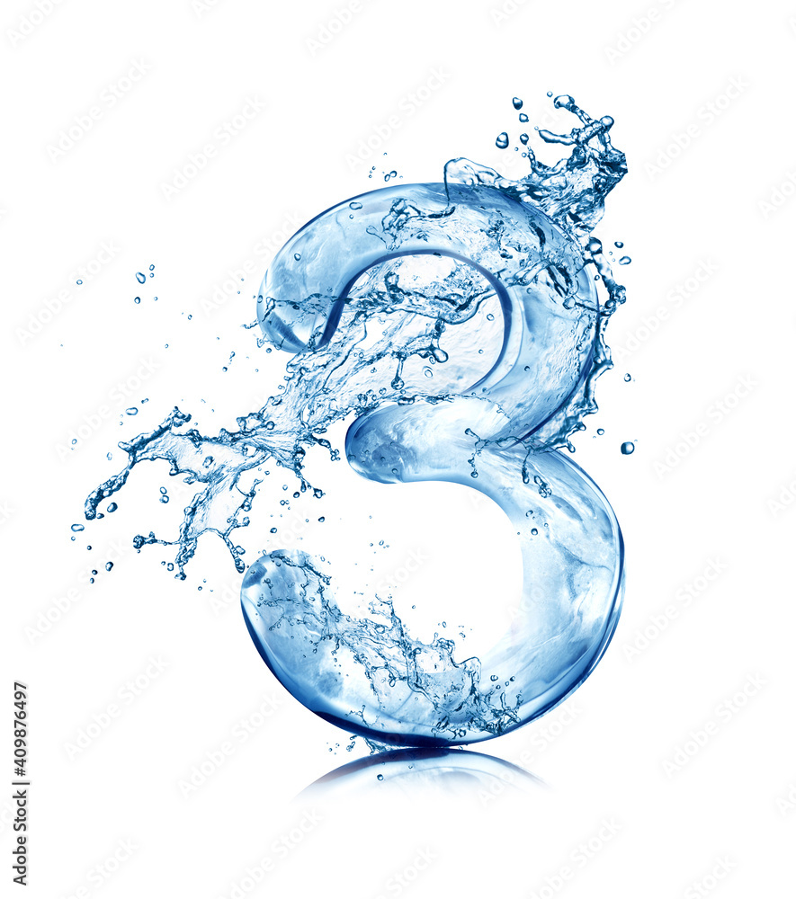 water splash letters and fonts a to z and 1 to 0 number 1 Stock ...