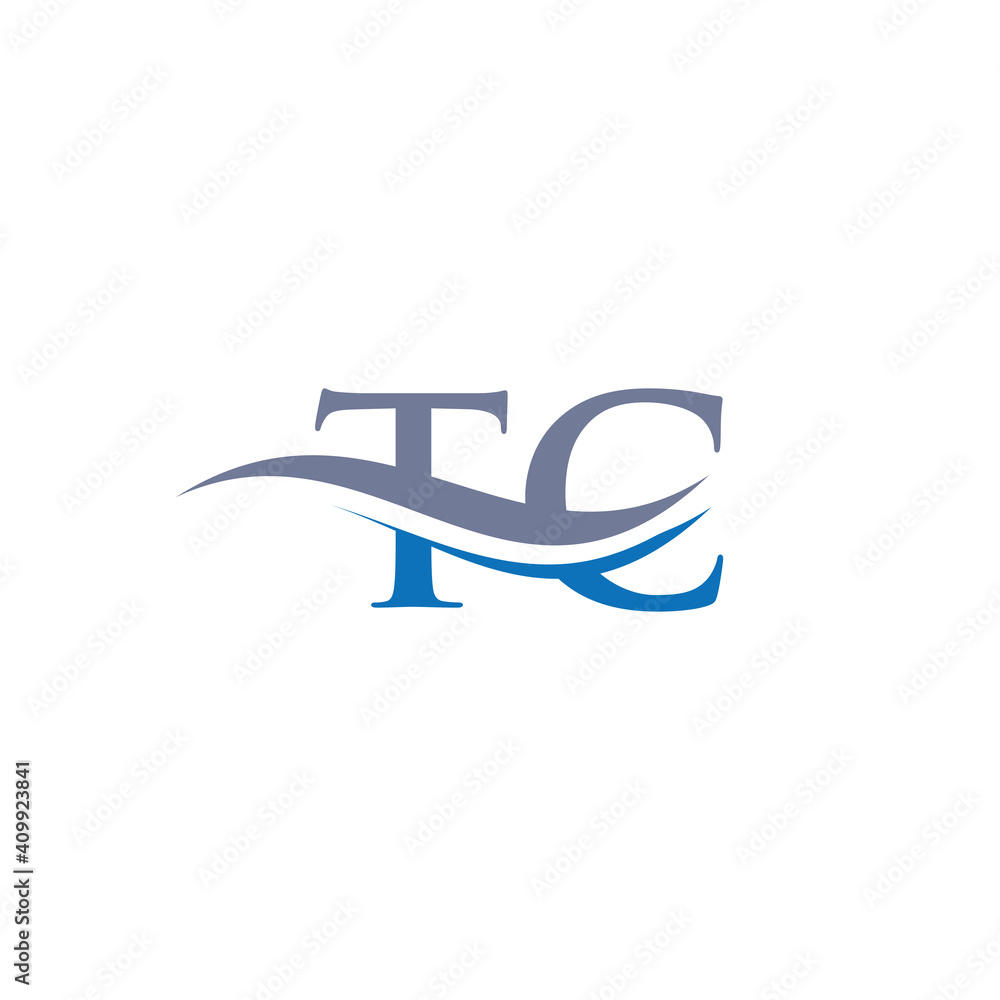 Initial monogram letter TC logo design Vector. TC letter logo design ...