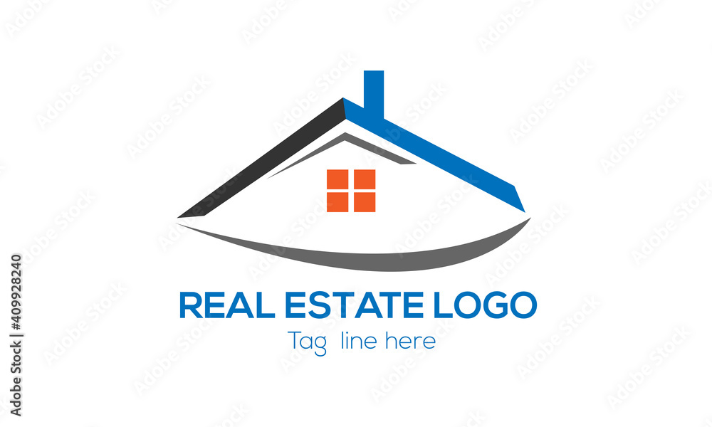 Logo real estate. Vector. Stock Vector | Adobe Stock
