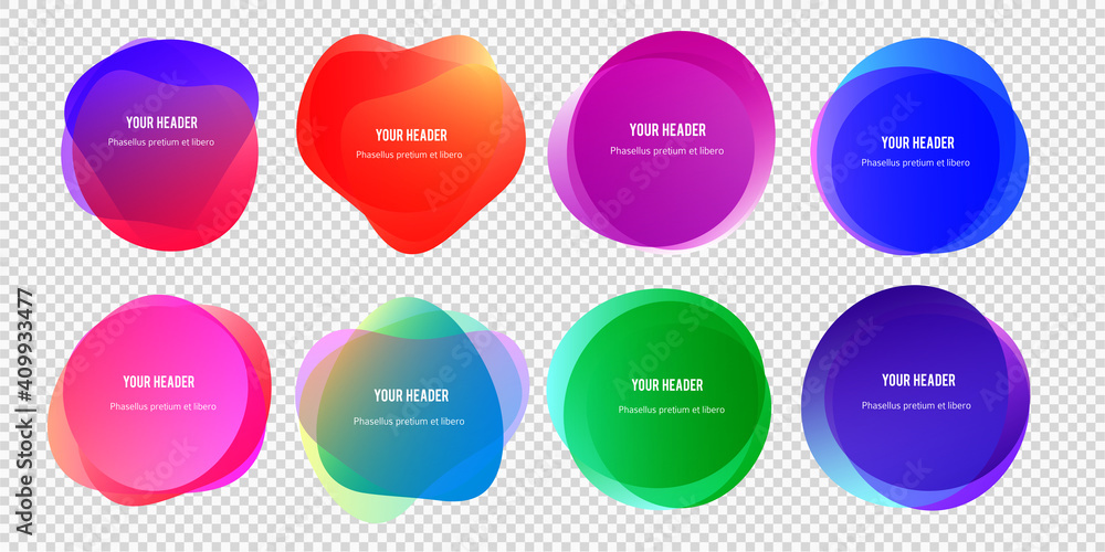 Abstract blur shapes color gradient iridescent colors effect soft ...