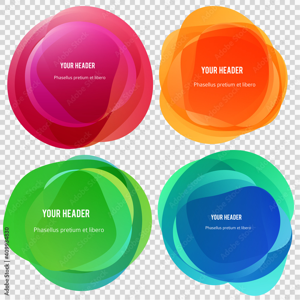 Abstract blur shapes color gradient iridescent colors effect soft ...