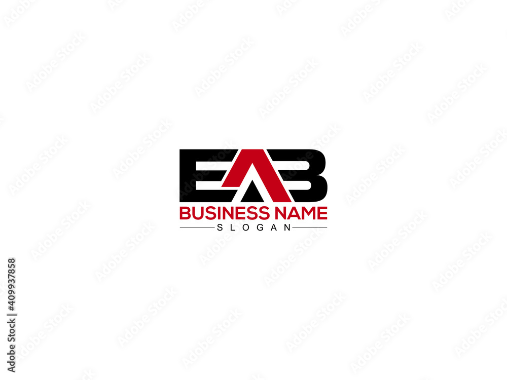 EAB Letter and templates design For Your Business Stock Vector | Adobe ...