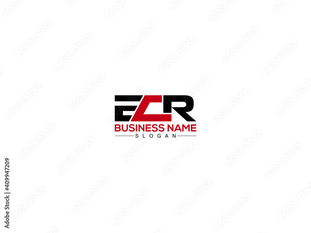 ECR Logo And Illustrations Design For Business Stock Vector | Adobe Stock