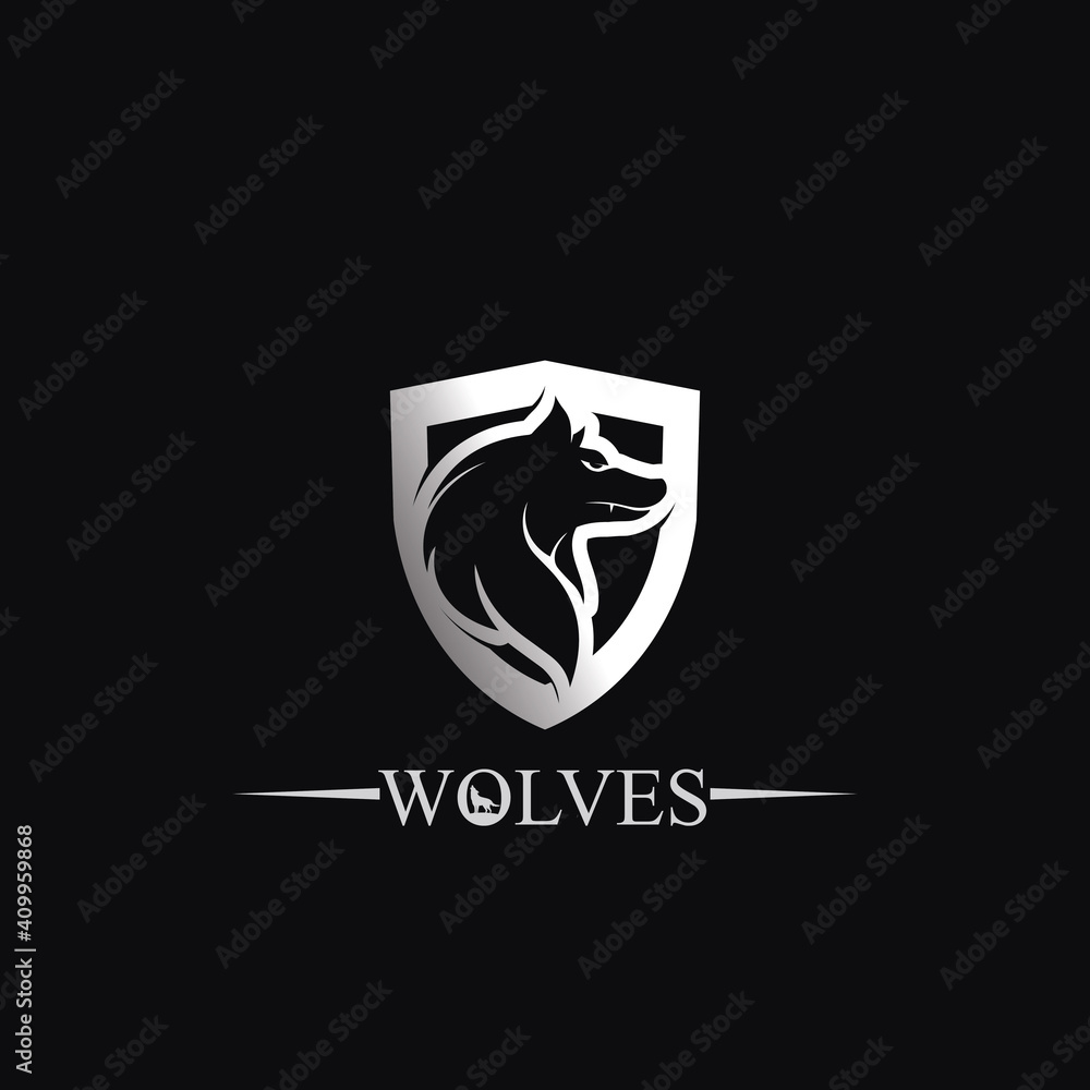 wolves logo, fox, wolf head, animal vetor and logo design wild roar dog ...