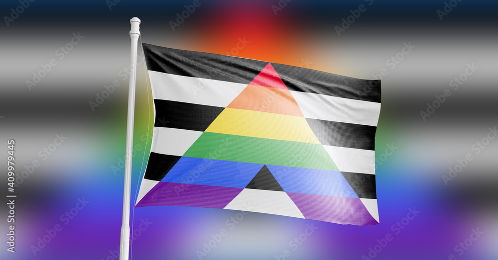 Straight Ally Pride Flag. Coming out. Celebrated. Festival and parade ...