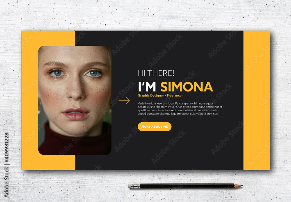 Interactive PDF Resume Layout Stock Template Adobe Stock Interactive PDF Resume Layout Stock Template Adobe Stock