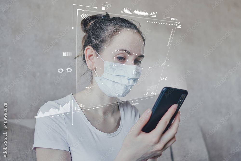 The concept of identifying the health of a person on self-isolation ...