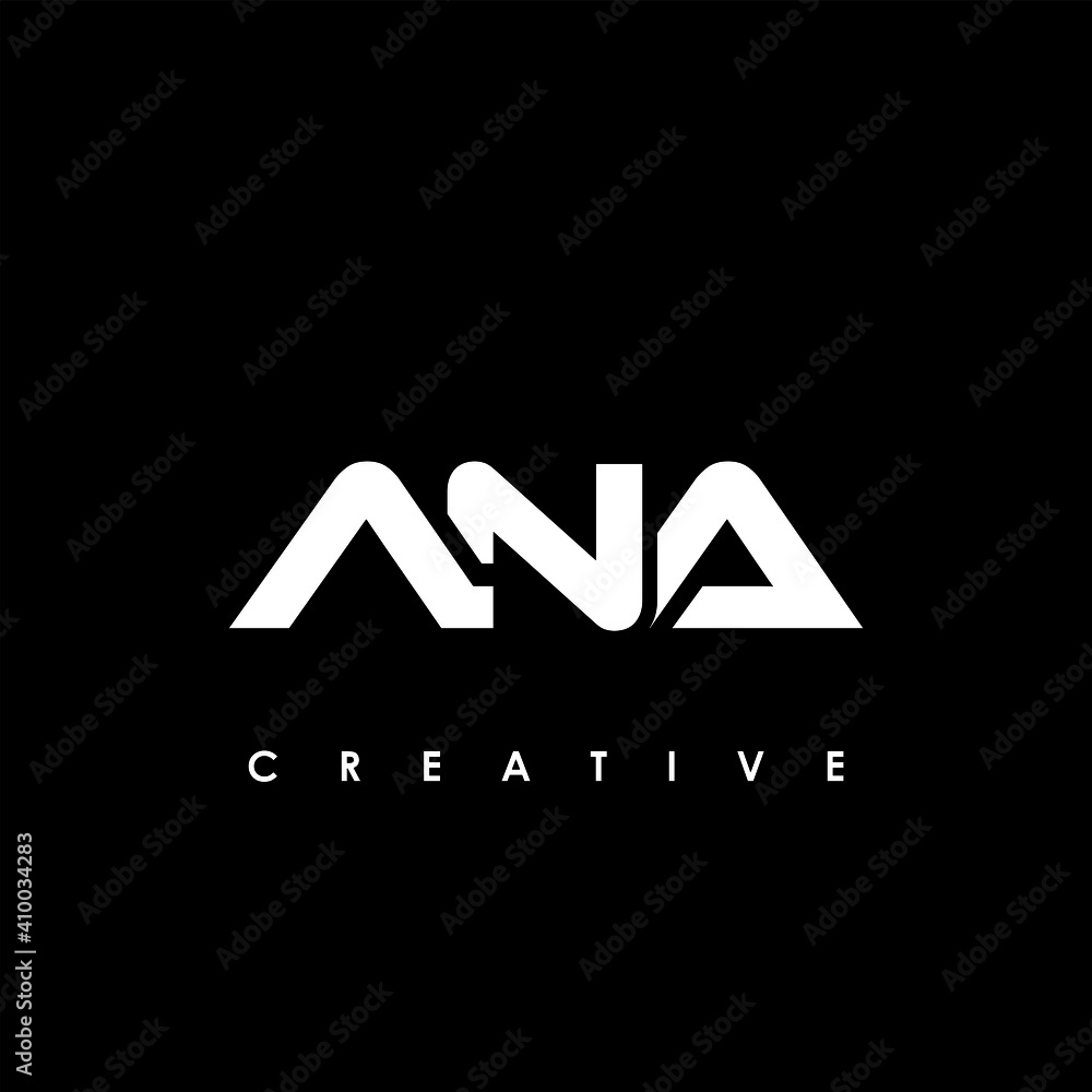 ANA Letter Initial Logo Design Template Vector Illustration Stock ...
