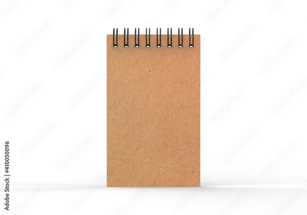 Blank cardboard notepad mockup for design and advertising. Sketchpad ...