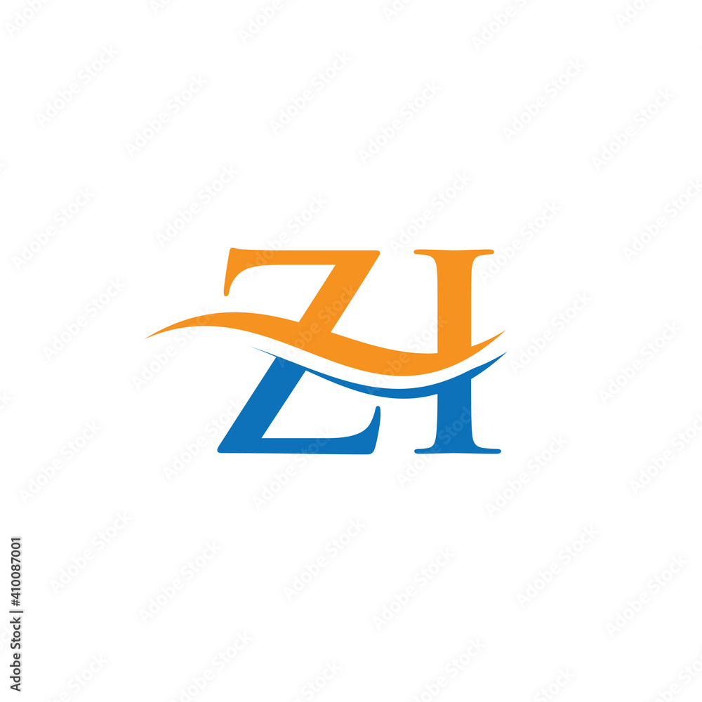 Premium Letter ZI Logo Design with water wave concept. ZI letter logo design with modern trendy ...