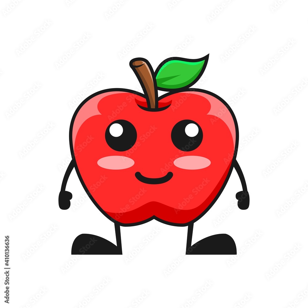Cute Apple Vector