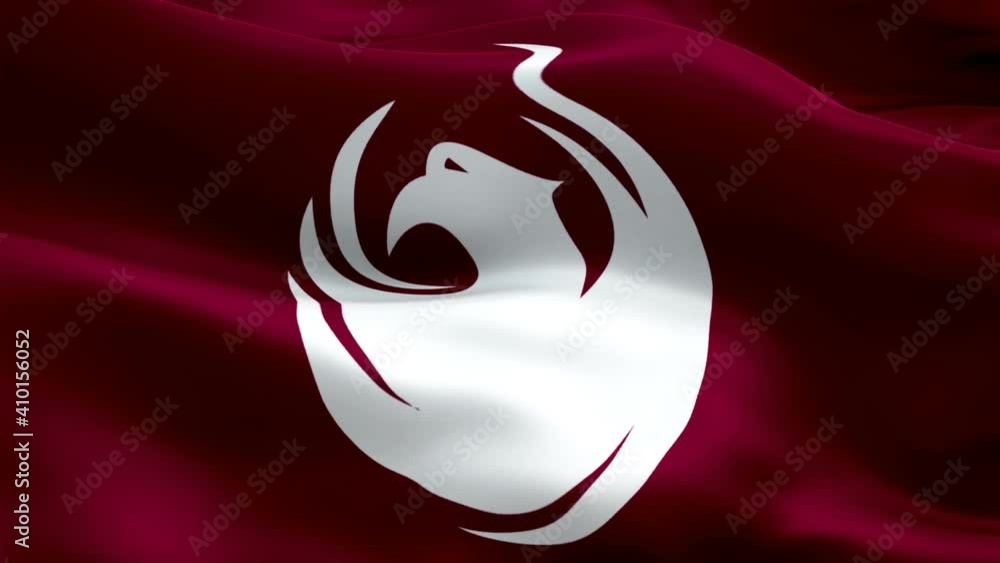 Phoenix Arizona US city flag waving in wind video footage Full HD ...