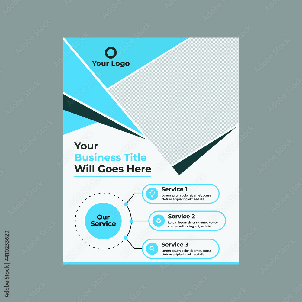 Modern professional letter size flyer Stock Vector | Adobe Stock