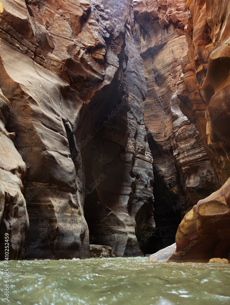 Inside the rocky river of Wadi Mujib Stock Photo | Adobe Stock