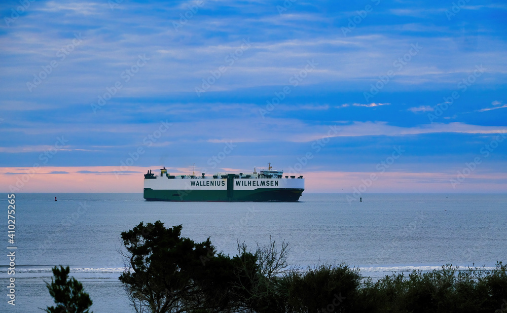 ST. SIMONS, GEORGIA -November 1, 2020: Freighters now carry most of the ...