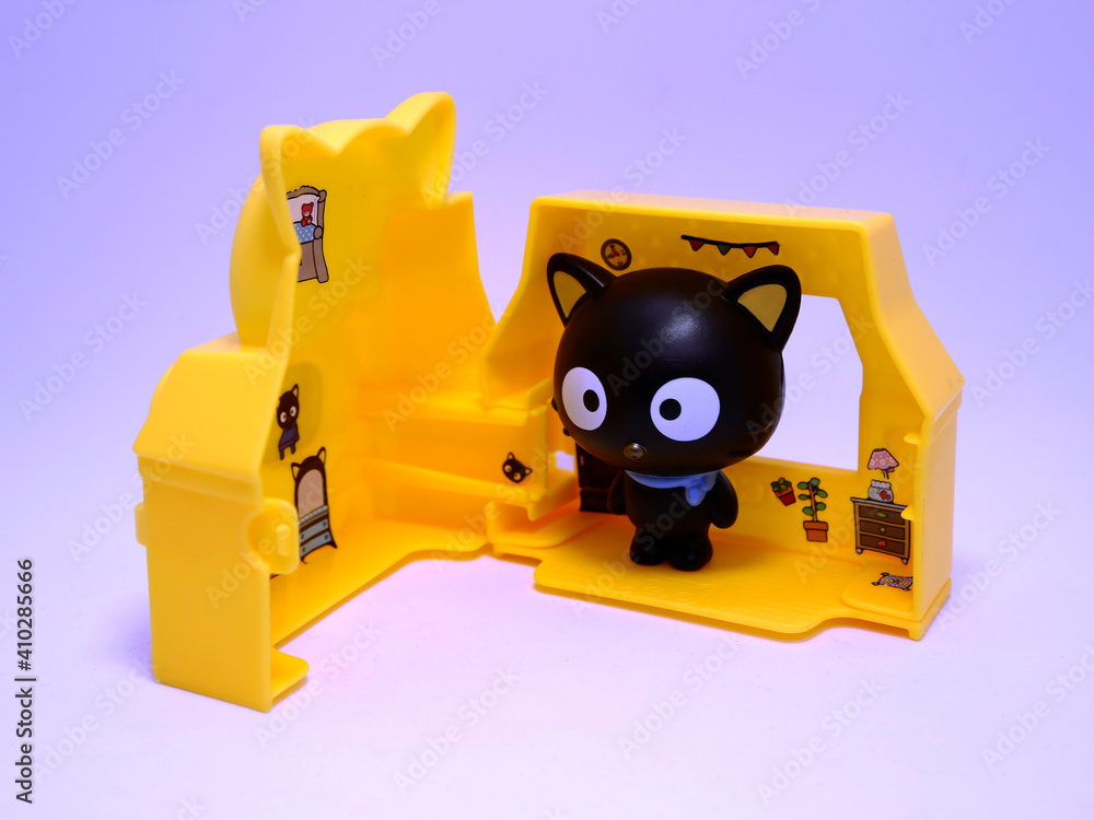 Chococat in his house. Hello Kitty and her friends. Black cat. Famous ...