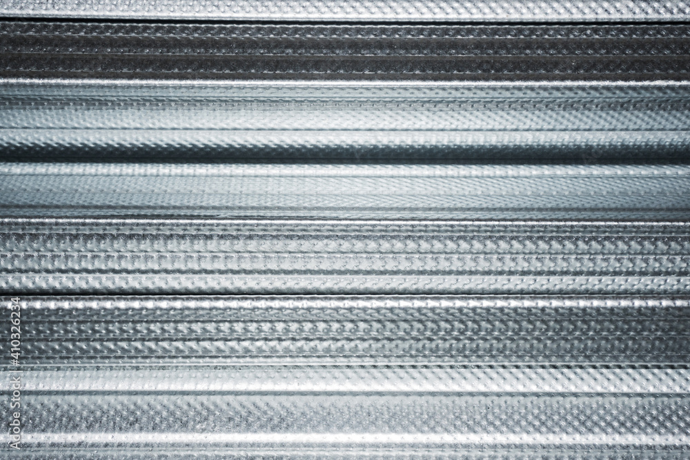 Plasterboard metal profiles. Gypsum board installation background ...