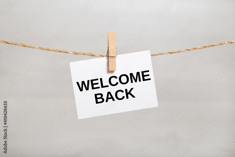 Welcome back Stock Photo | Adobe Stock