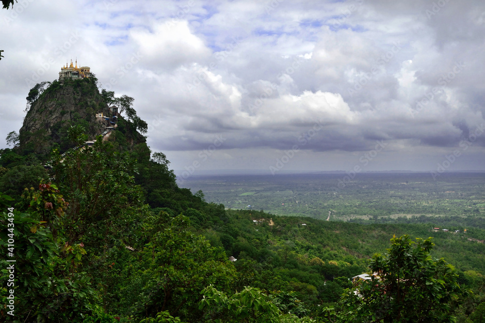 Taung Kalat is a Buddhist monastery and temple complex located on Mount ...