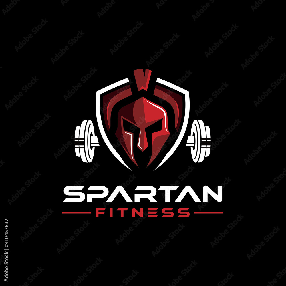 Spartan Fitness And Gym Logo Vector . Fitness Logo . Bodybuilding Logo ...